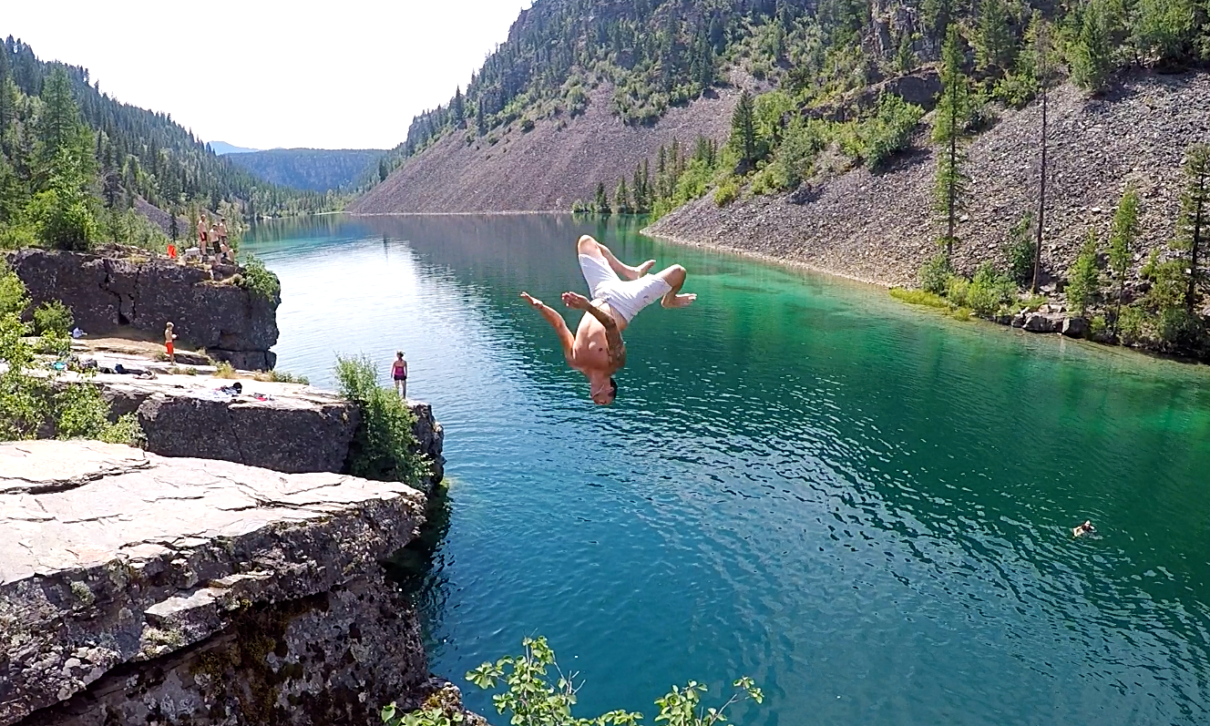 Cliff Diving Silver Springs, B.C. - This Adventure Life